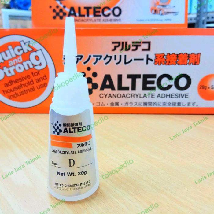 Jual Alteco Lem D 20gr / Instant Glue / Power Glue / Lem Mika (ASLI JAPAN) - Jakarta Utara ...