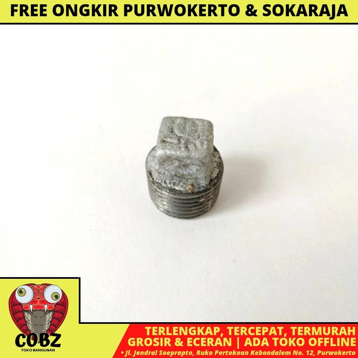 Jual 1/2 INCH / G PLUG DOP DRAT LUAR TUTUP PENUTUP SAMBUNGAN PIPA BESI ...