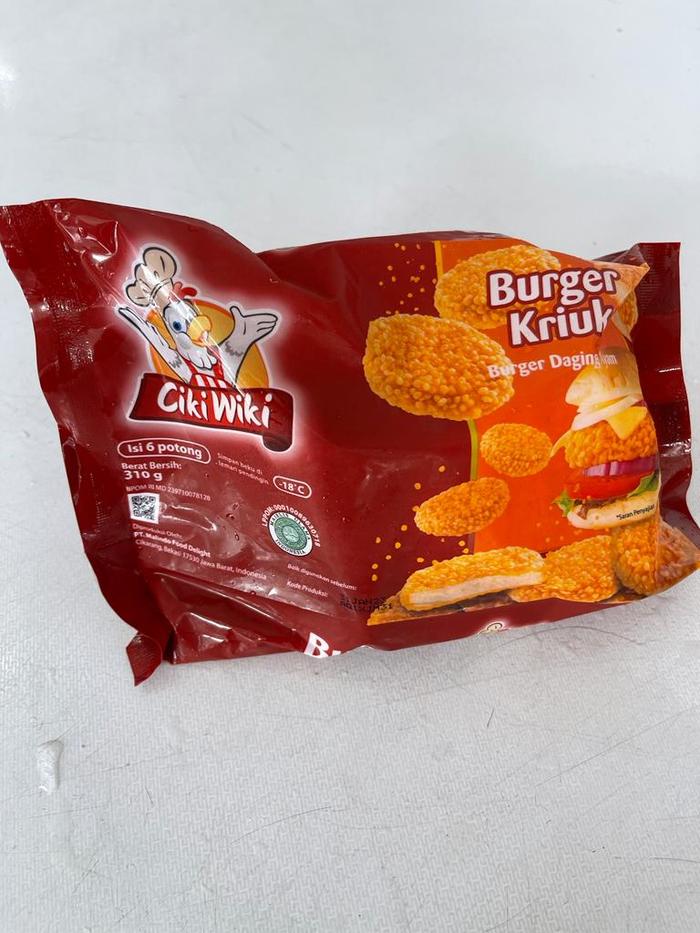 Promo CIKI WIKI Burger Kriuk 310gram isi 6 - Kota Bekasi - Wien's Food ...