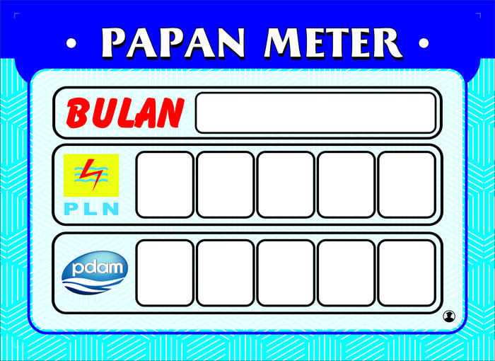 Jual Papan Meter PLN PDAM BOYKO - Papan Listrik PAM Meteran MDF - Biru ...