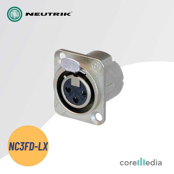 Jual Neutrik NC3FD-LX 3-Pin XLR Female Receptacle - Kota Surabaya ...