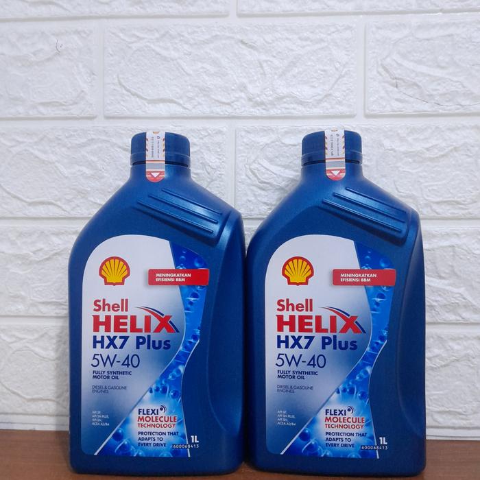Jual Oli shell helix hx7 plus 5w-40 1L original scanbarcode ...