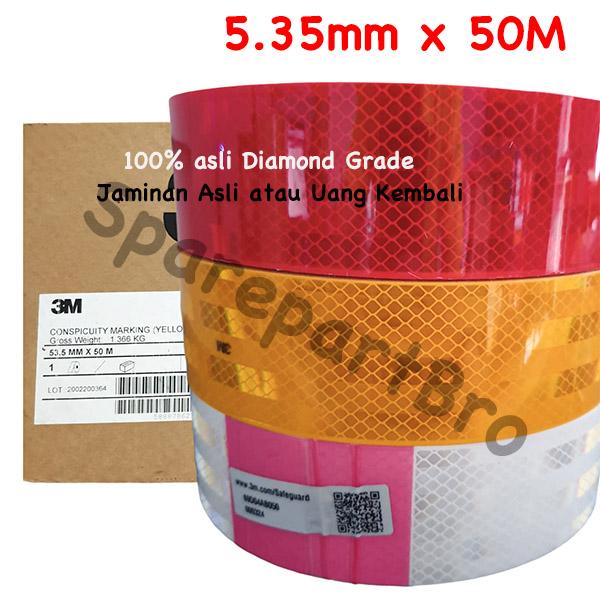 Jual 50m Stiker Reflektor 3M Ori 100% Lolos Dishub Sticker Reflektif ...