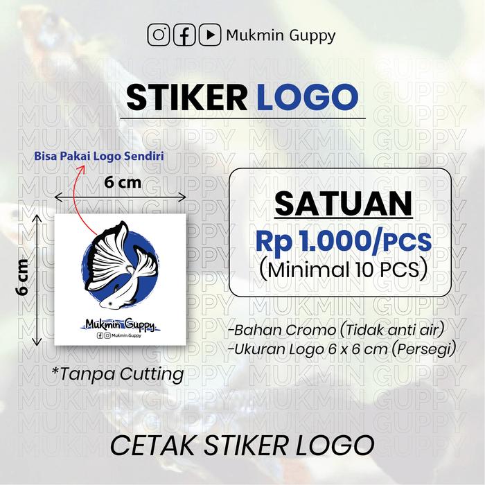 Jual Cetak Stiker Logo - Satuan Cutting - Jakarta Barat - mukmin_guppy ...