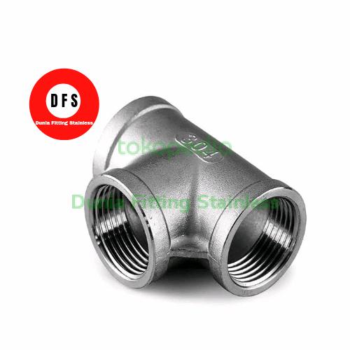 Jual Tee/ Tee Valve / Tee Stainless steel 1/2"(inch) ss304 - Jakarta ...