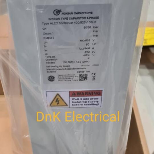 Jual Kapasitor/Capasitor/Capacitor 50kvar 400V/86kvar 525V NOKIAN AL2D - Jakarta Barat - DnK ...