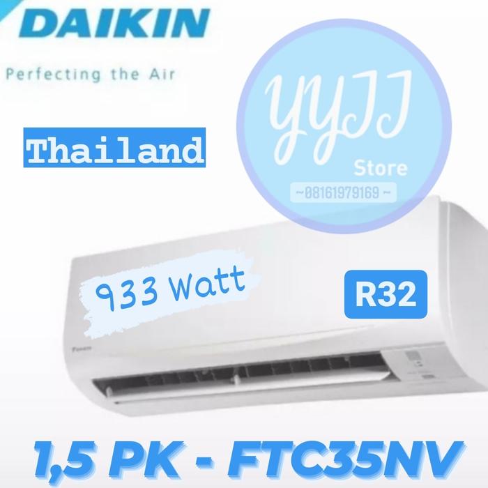 Jual AC Split Merk DAIKIN Thailand 1,5PK - Super Mini Split (FTC35NV14 ...