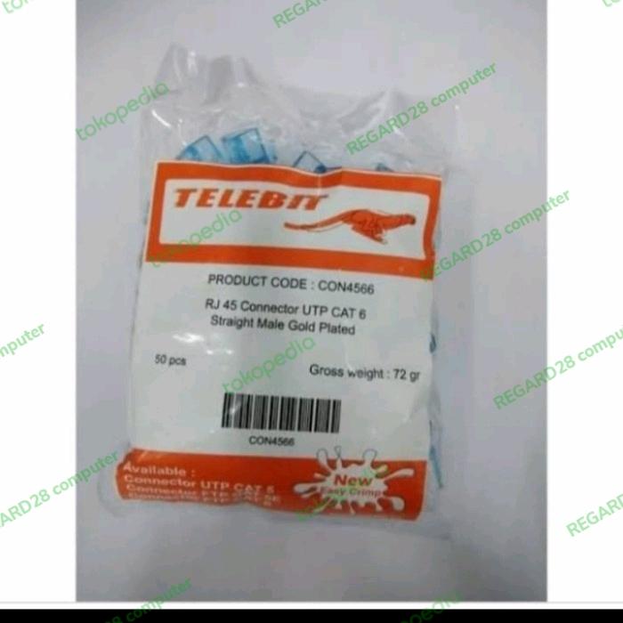 Jual RJ45 RJ 45 Telebit cat.6 cat. 6 Blue - Kota Bandung - REGARD28 ...