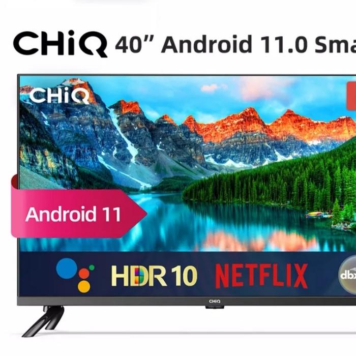 Jual CHIQ 40 Inch Android 11 Frameless Smart TV Digital LED TV(L40G7P ...