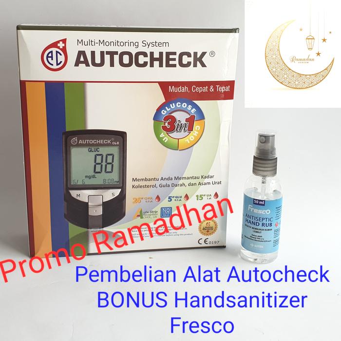 Jual Autocheck 3 in 1 (Alat cek Gula Darah, Kolesterol & Asam Urat ...