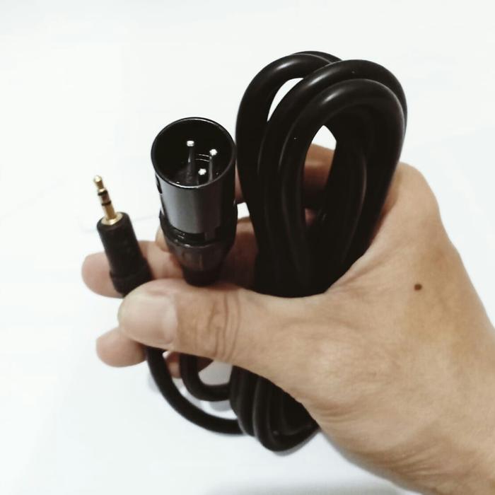 Jual kabel canon xlr 10m 10 meter 3 pin male to aux jack audio 3.5mm ...