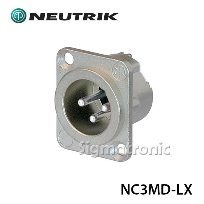 Jual NEUTRIK NC3MD-LX Original Chassis XLR Male 3 Pin Connector NC3MDLX ...