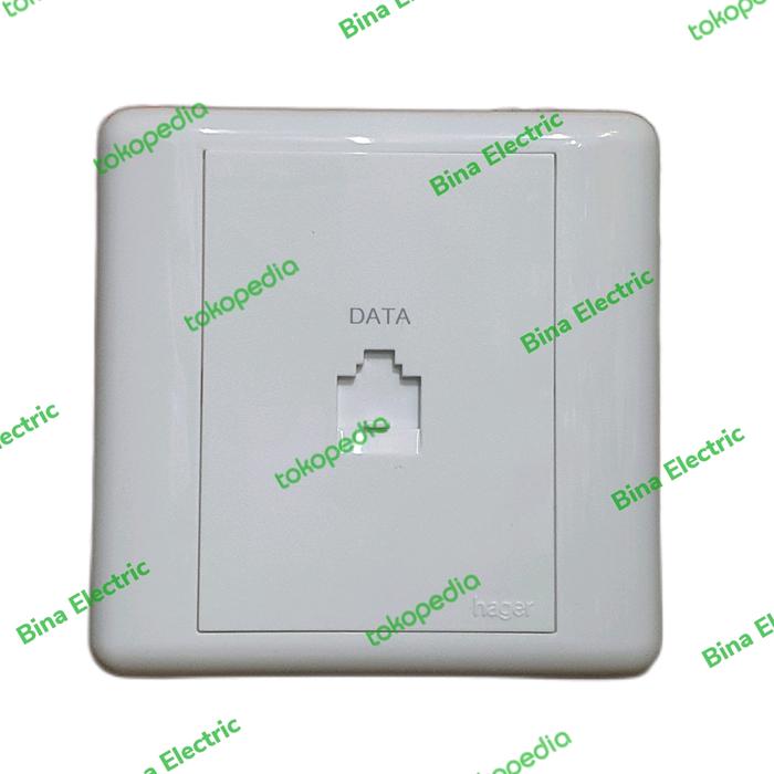Jual Outlet Data CAT6 Hager XT9607 / Stopkontak Data Cat 6 Hager CAT-6 ...