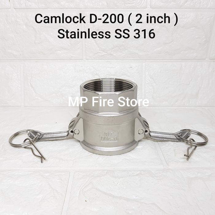 Jual Camlock Stainless SS 316 Type D 200 2" ( 2 Inch) Quick coupling ...