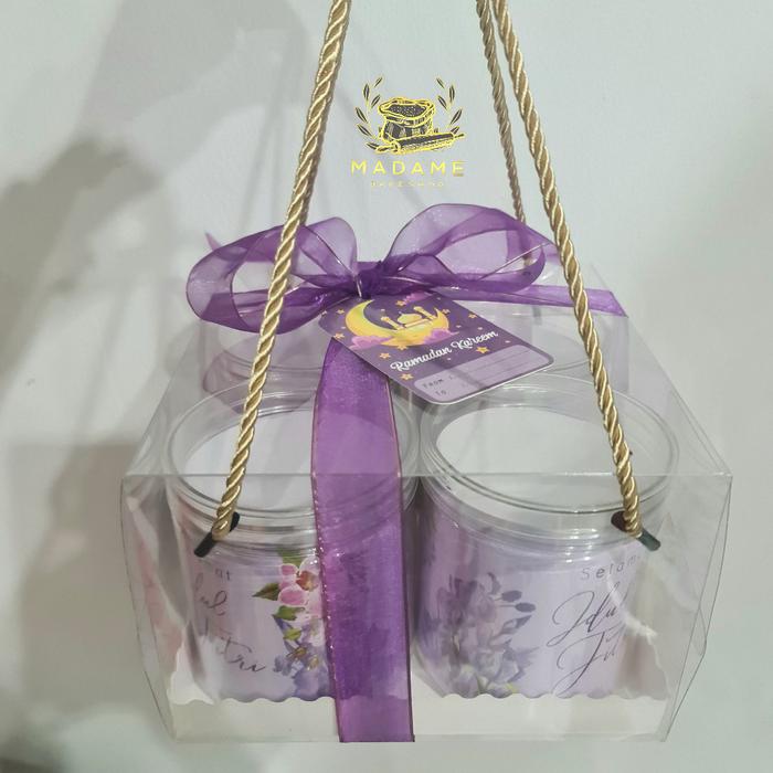 Jual Box Mika Kotak / Box Mika Handle Tali / Box Kue Mika - Putih, 20× ...