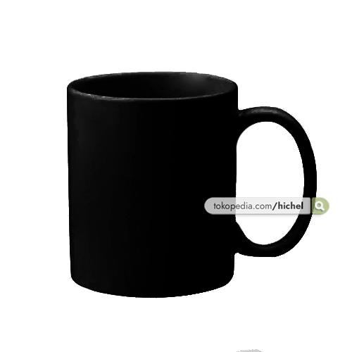 Jual Gelas Mug Keramik Putih/Hitam Polos 325 ml - Hitam - Jakarta Barat ...