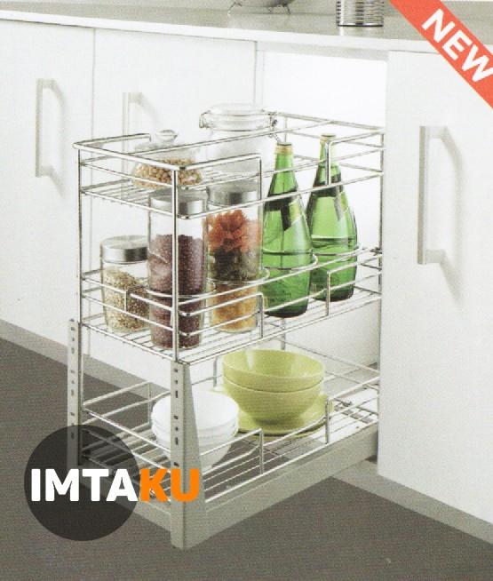 Jual Rak Botol Bumbu 3 Susun Stainless 30cm Slowmotion Vitco XC 29022 ...