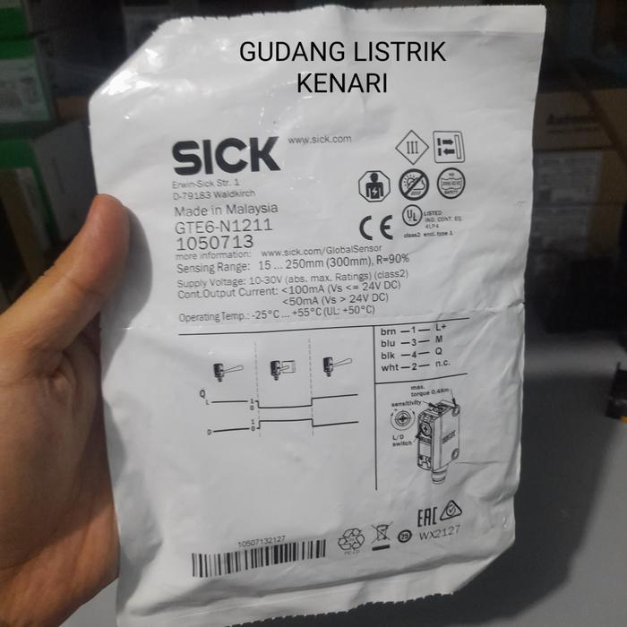 Jual Photoelectric Sensor SICK GTE6-N1211 ORIGINAL - Jakarta Pusat ...