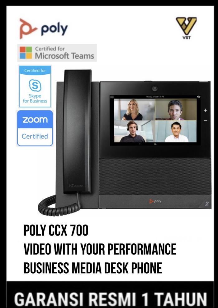 Jual Poly CCX 700 Desktop Business Media Phone (Polycom) - with Handset - Jakarta Barat - VST ...
