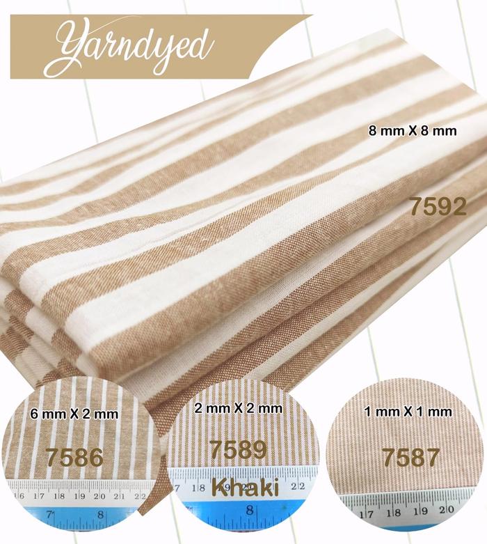 Jual bahan kain katun cotton tenun yarndyed salur ria kotak ria basik ...