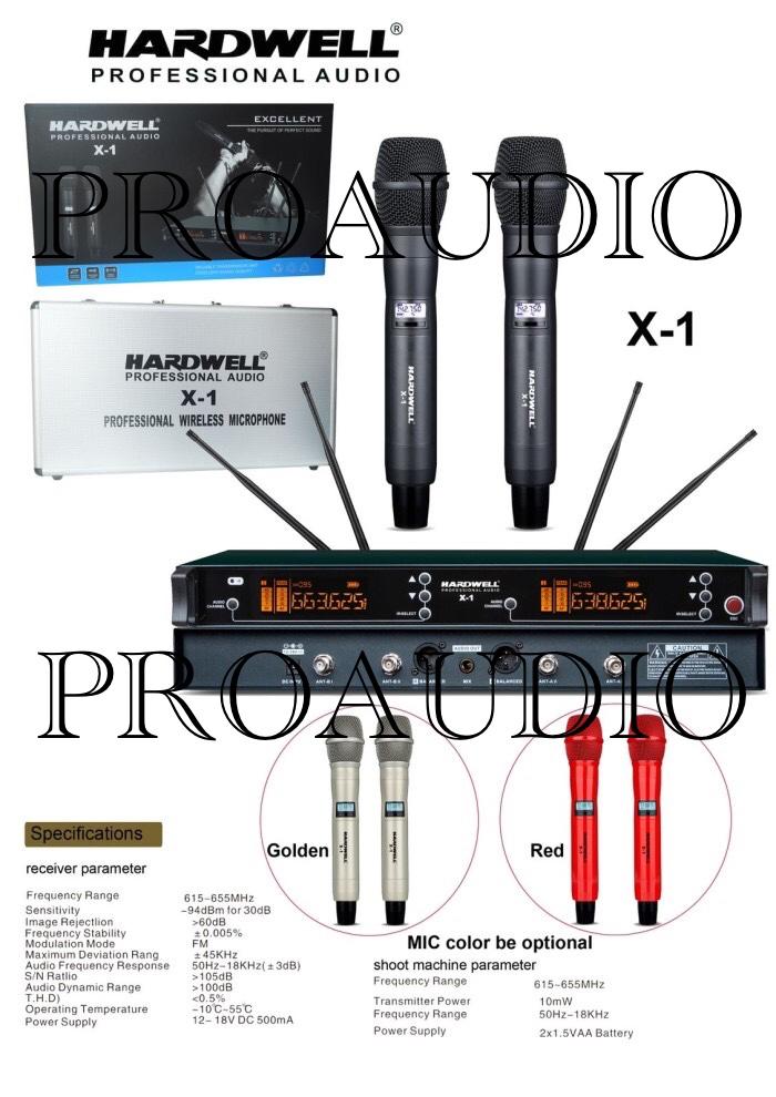 Jual Mic Wireless HARDWELL X1 / X 1 (ORIGINAL) 2 Mic Handheld ...