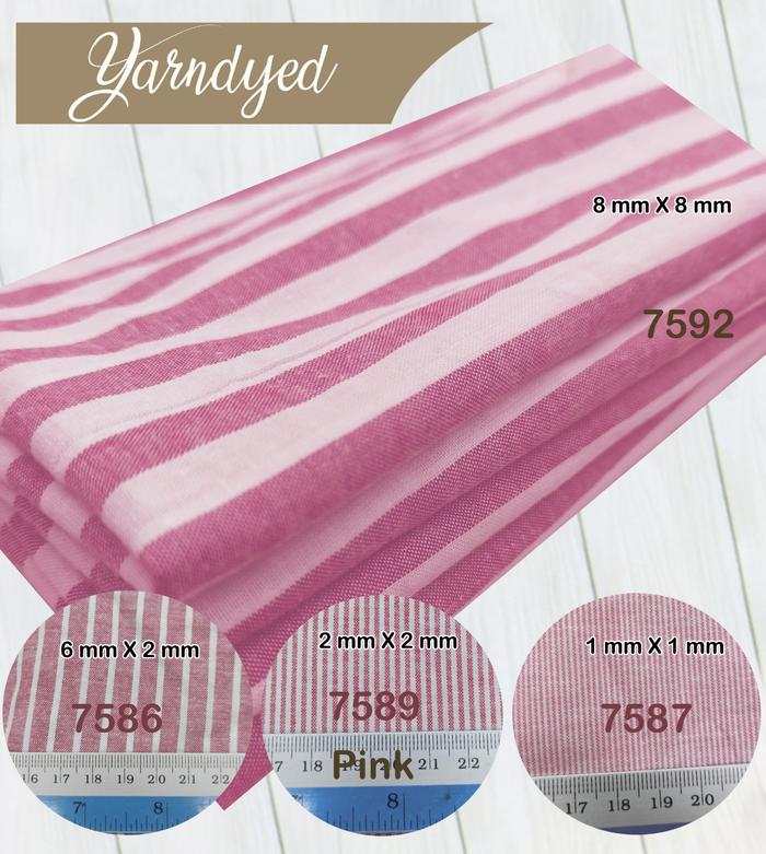Jual bahan kain katun cotton tenun yarndyed salur ria kotak ria basik ...