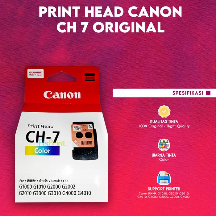Jual Head Cartridge Original BH7 Canon G1010 G2010 G3010 Pengganti CA91 ...