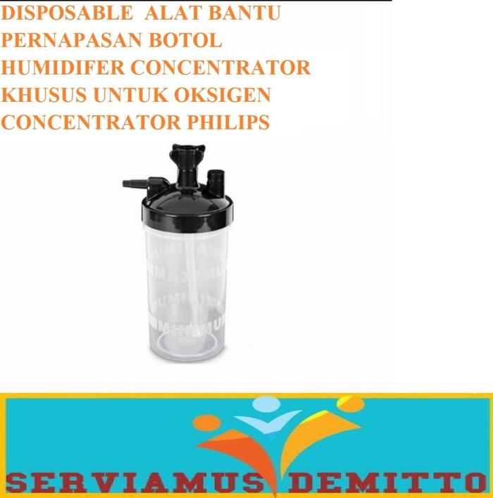 Jual DISPOSABLE BOTOLHUMIDIFIER OKSIGEN CONCENTRATOR PHILIPS EVERFLO ...