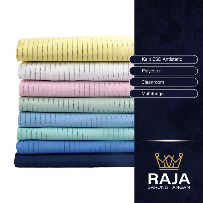Jual Kain ESD Antistatic / Kain Cleanroom / Kain - Navy, Kotak-kotak ...