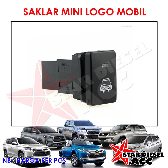 Jual TOMBOL LAMPU MINI SAKLAR LOGO MOBIL TOYOTA FORTUNER VRZ INNOVA ...