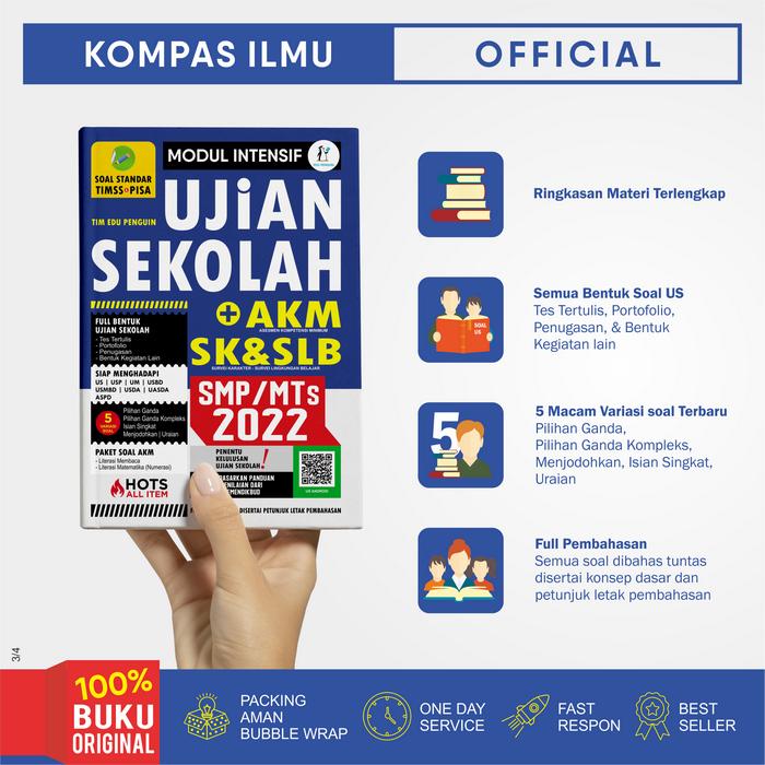 Jual Buku Modul Intensif Ujian Sekolah + Akm Smp/mts 2022 Terupdate Terbaru Di Seller Sangninja ...