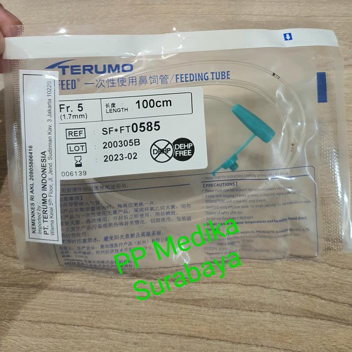 Jual Feeding Tube Terumo Fr. 5 / Selang NGT Anak / Selang Sonde Anak ...