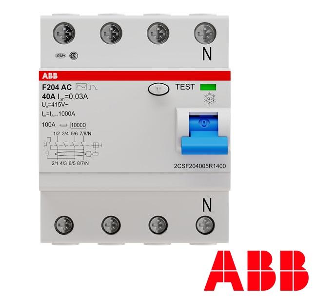 Jual ELCB RCCB ABB F204 AC-40A 4P 30mA 2CSF204005R1400 - Kota Batam - Elektrik Batam | Tokopedia