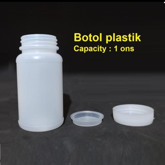 Jual Botol Sampel Plastik 100 ml lengkap dengan tutup double seal ...