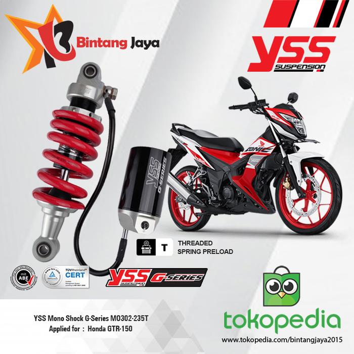 Jual YSS Mono Shock G-Series MO302-235T for Honda Sonic 150 - YSS Sonic - Jakarta Timur ...