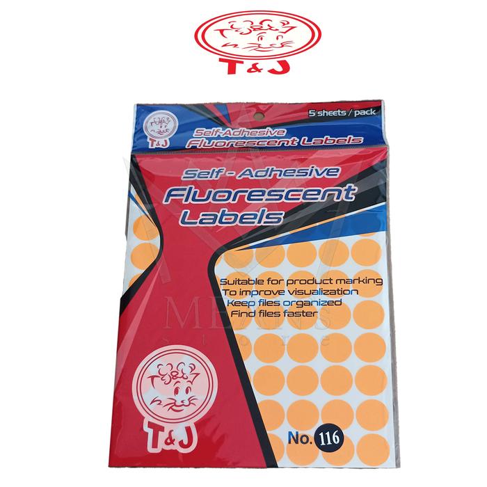 Jual Label Tom & Jerry Bulat Warna No 116 / Stiker Bulat Warna / 116 ...