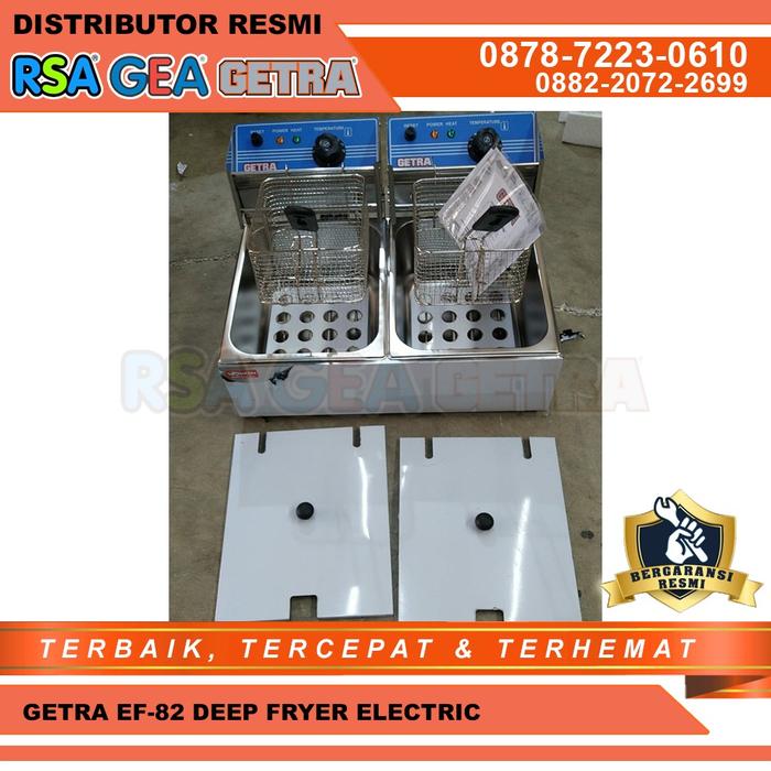 Jual ELECTRIC DEEP FRYER EF-82 2 TANK-2 BASKET GETRA / MESIN ...