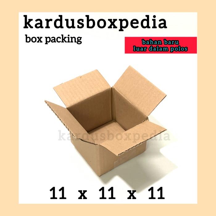 Jual corrugated box BARU 11x11x11 POLOS kardus/karton packing packaging ...