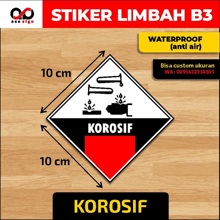 Jual STIKER LABEL LIMBAH B3 - KOROSIF - 10X10 - Kab. Sidoarjo - ASASIGN ...