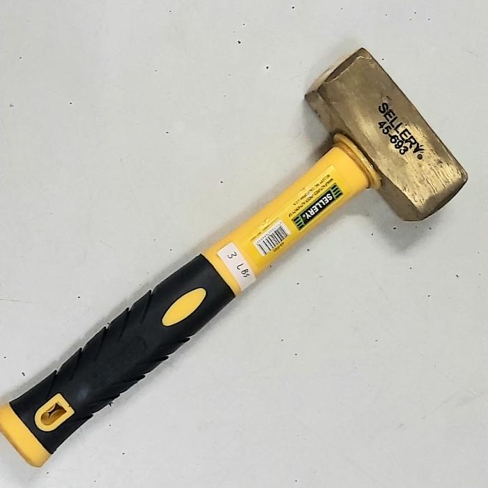 Jual Martil Palu Kuningan 3lb / 1,5kg Gagang Fiber Brass Hammer Sellery ...