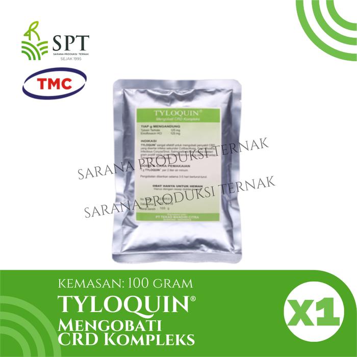 Jual TYLOQUIN® 100 GRAM OBAT AYAM CRD KOMPLEKS SNOT NGOROK CHOLERA ...