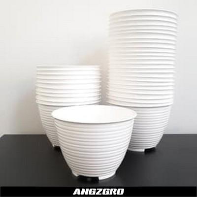 Jual Pot Bunga Plastik Putih White Plastic Garden Pot GBL Honey - Kota ...