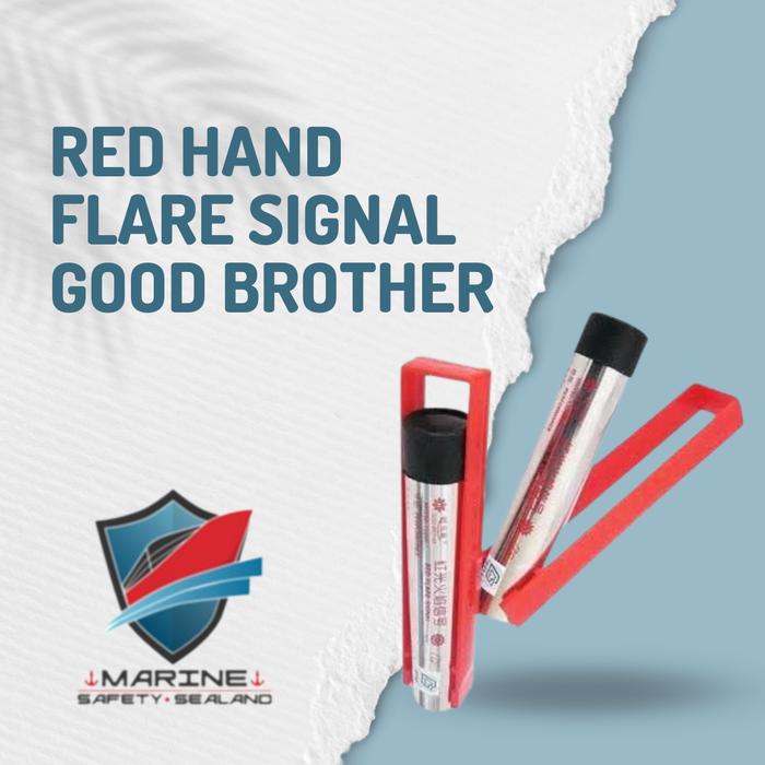 Jual Red Hand Flare Signal Good Brother Safety Kapal READY STOCK BATAM ...