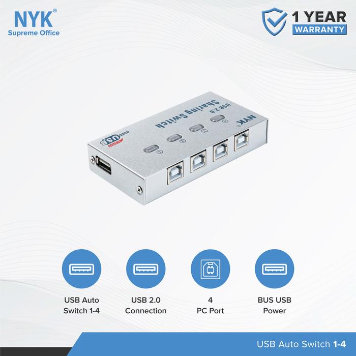 Promo USB NYK Sharing Switch 4port USB Auto Data Switch - Jakarta Pusat ...