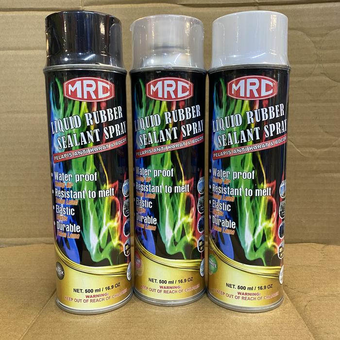 Jual MRC liquid rubber spray / spray anti bocor black clear white 500ML ...