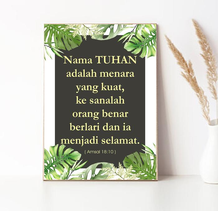 Jual poster kayu rohani aesthetic hiasan dinding kristen / katolik ...