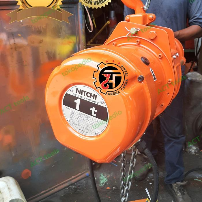Jual electric chain hoist 1 ton 6 meter NITCHI japan - Jakarta Pusat ...