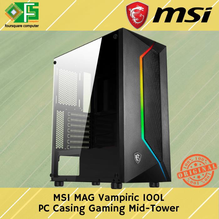 Jual PC Casing MSI MAG Vampiric 100L Case CPU Komputer ATX Tempered ...