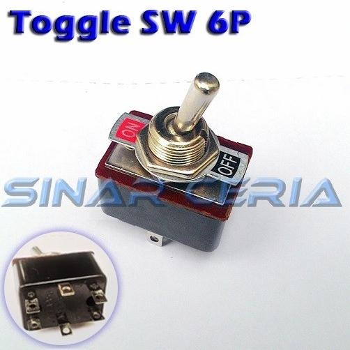 Jual Switch Toggle 6P On-Off Sedang Switch Saklar Toggle SW - Jakarta ...