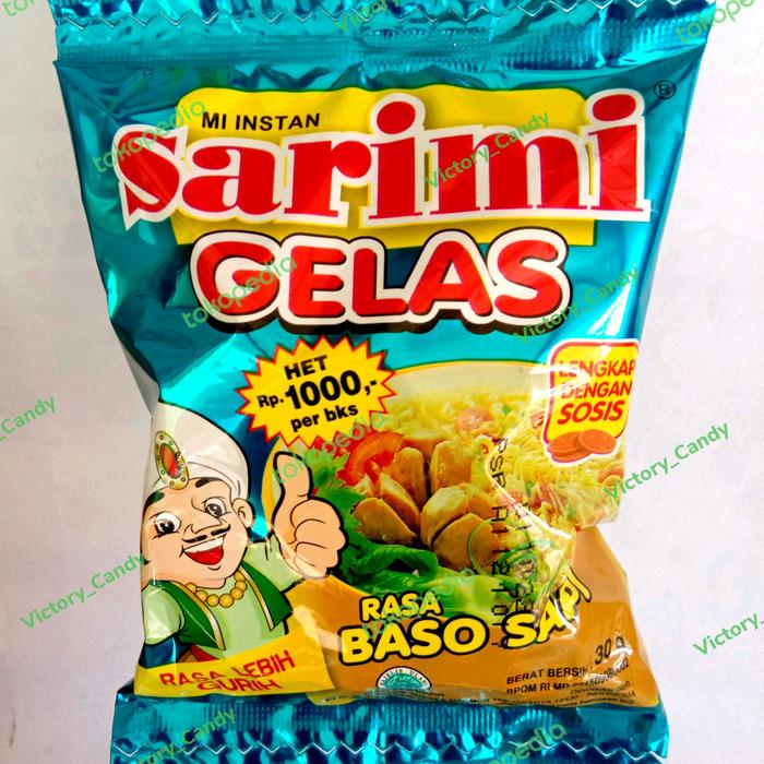 Jual SARIMI GELAS Rasa Baso Sapi 10X30gr - Kota Malang - Victory Candy ...